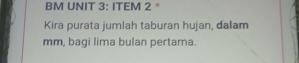 BM UNIT 3: ITEM 2 * Kira purata jumlah | StudyX