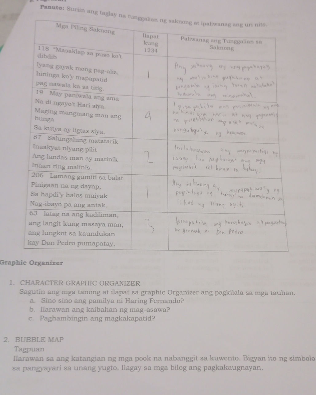 Mga Piling Saknong | Ilapat kung 1234 | | StudyX