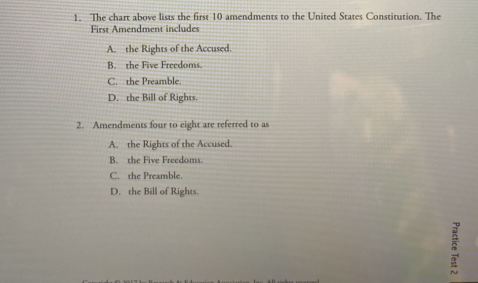 1. The chart above lists the first 10 | StudyX