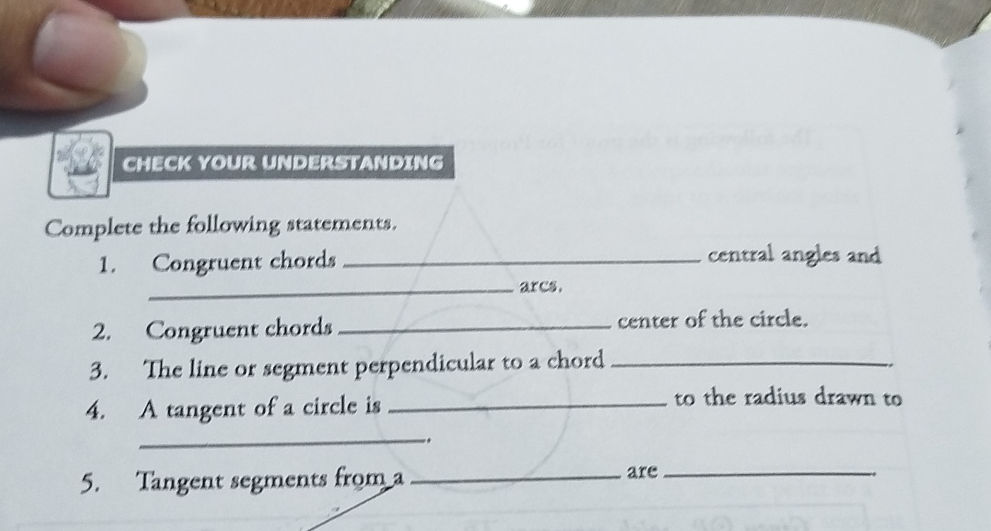 Complete the following statements. 1. | StudyX