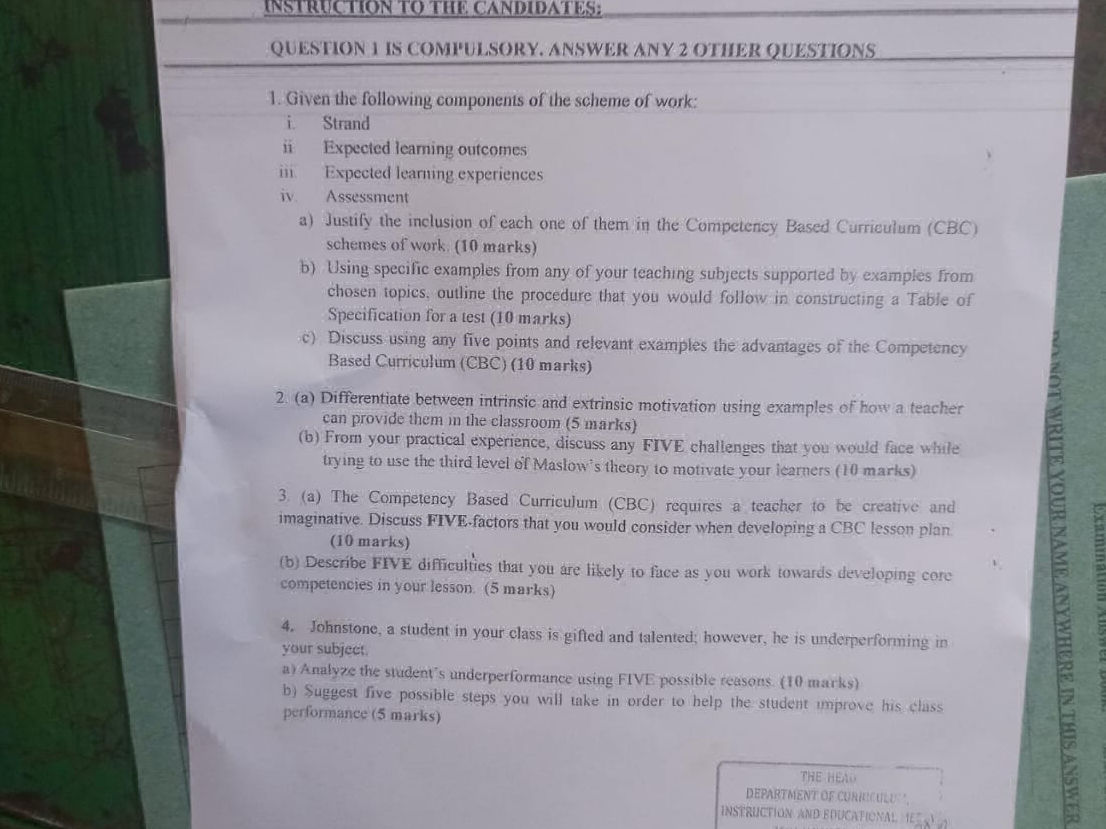 1. Given the following components of the | StudyX