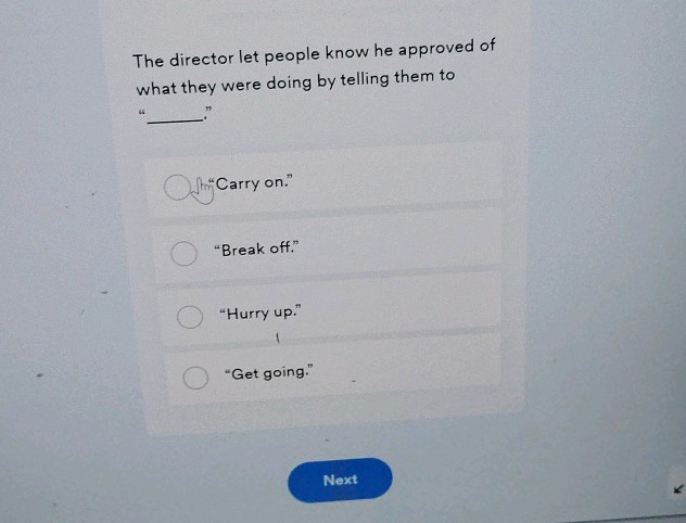 The director let people know he approved of | StudyX