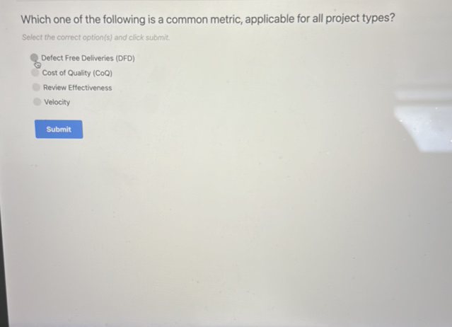 Which one of the following is a common | StudyX