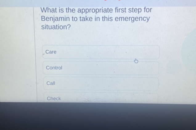 What is the appropriate first step for | StudyX