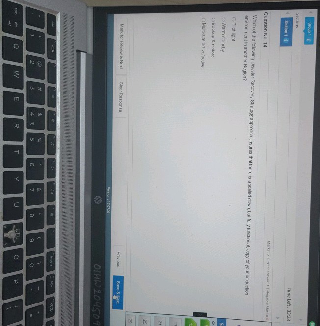 Group 1 Sections Time Left 33 28 Section 1 | StudyX