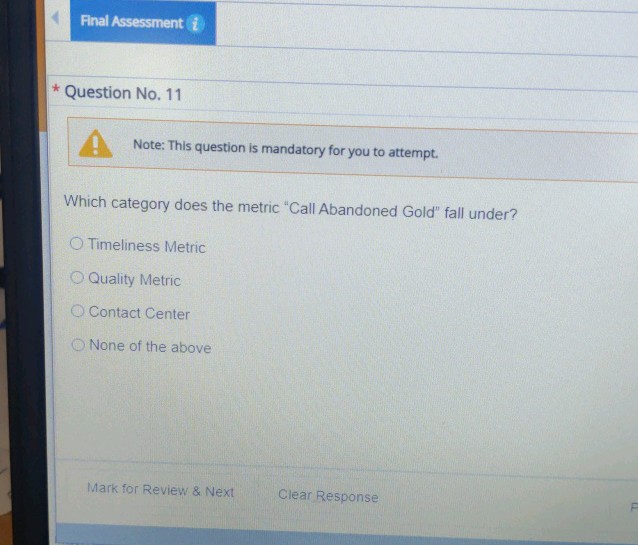 Final Assessment i Question No 11 Note This | StudyX