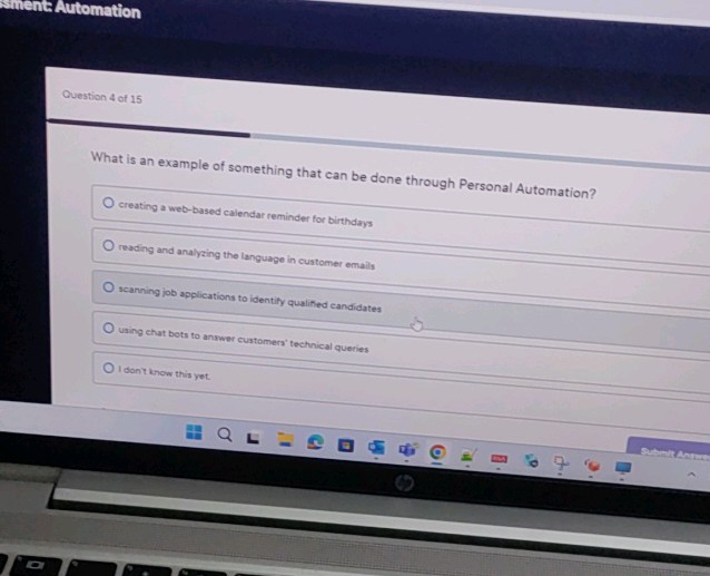 simenteAutomation Question 4 of 15 What is | StudyX