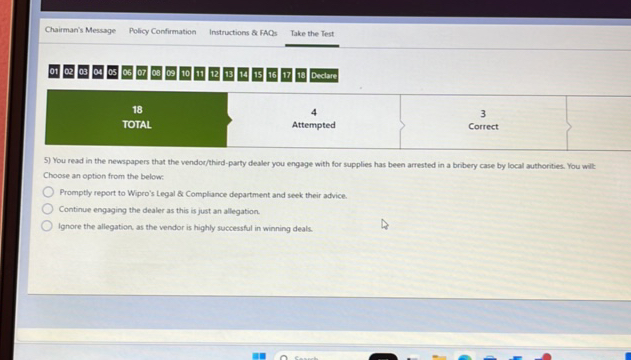 Chairmans Message Policy Confirmation | StudyX