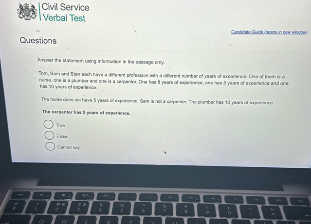 Civil Service Verbal Test Candidate Guide | StudyX