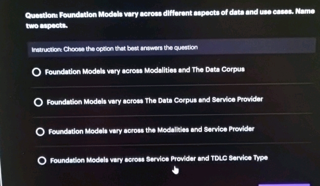 Question Foundatlon Modols vary across | StudyX