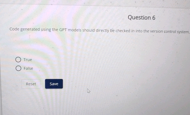 Question 6 Code generated using the GPT