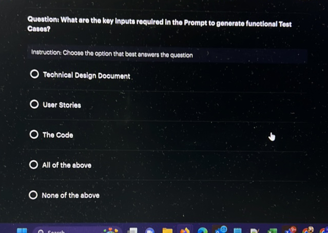 Question What are the koy Inputs required | StudyX