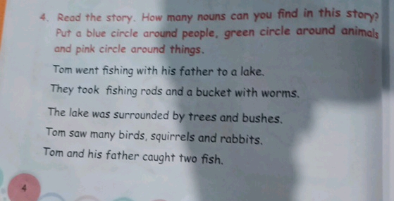 4 Read the story How many nouns can you find | StudyX