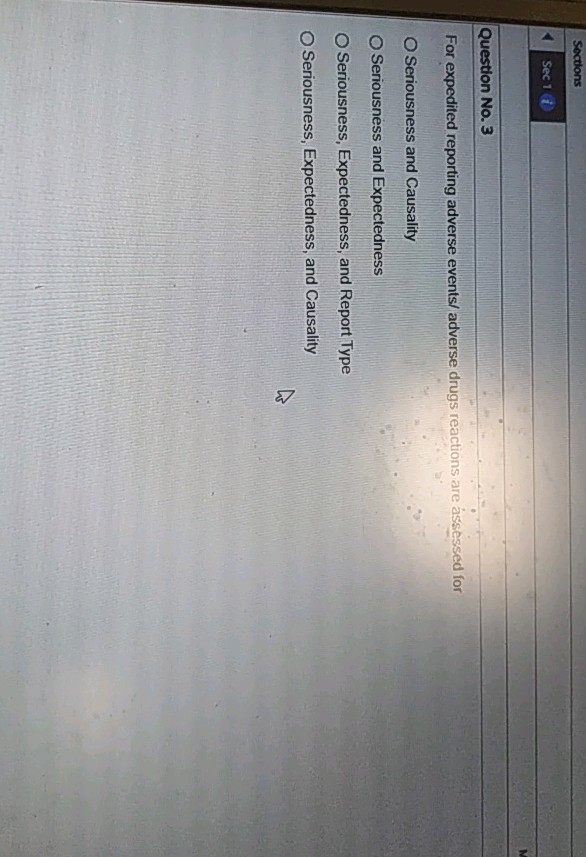 Sections Sec 1(1 Question No 3 For | StudyX