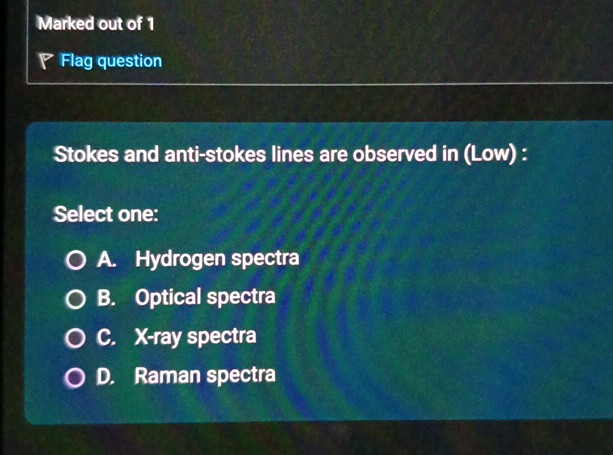 Marked out of 1 Flag question Stokes and | StudyX