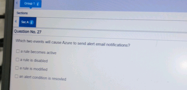 Group 1 i Sections Sect 1 Question No 27 | StudyX