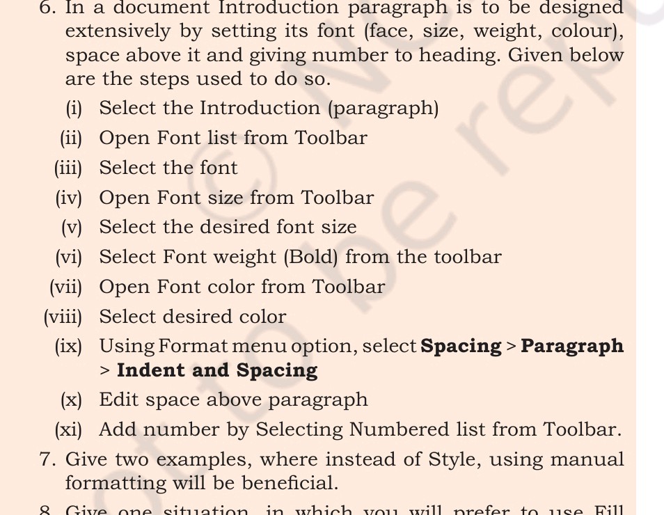 6 In a document Introduction paragraph is | StudyX
