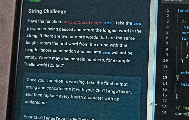 String Challenge Have the function | StudyX