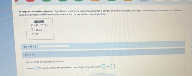 Interpret calculator display Flight times | StudyX