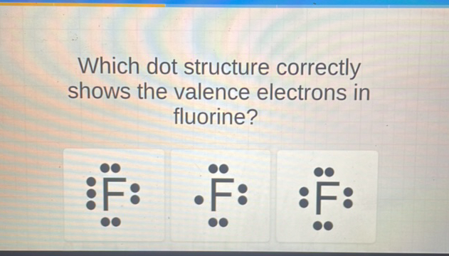 Which dot structure correctly shows the | StudyX