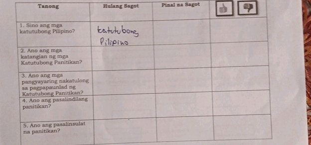 lticolumn1c Tanong Hulang Sagot Pinal | StudyX