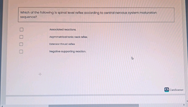 Which of the following is spinal lovol | StudyX