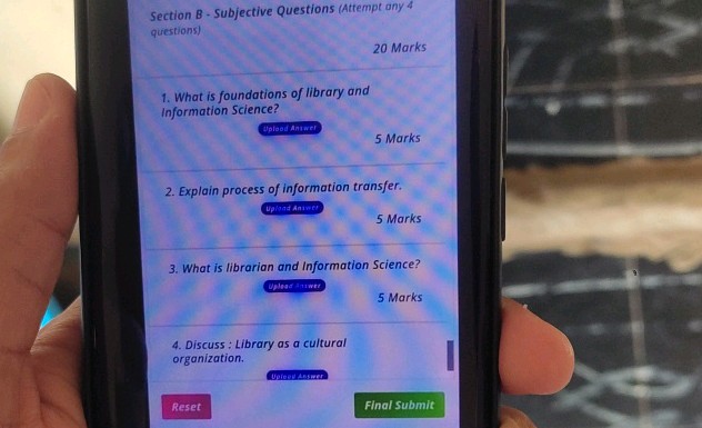 Section B - Subjective Questions (Attempt | StudyX