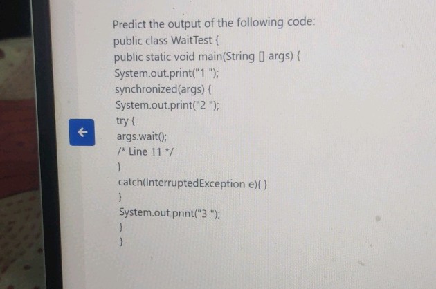 Predict the output of the following code | StudyX