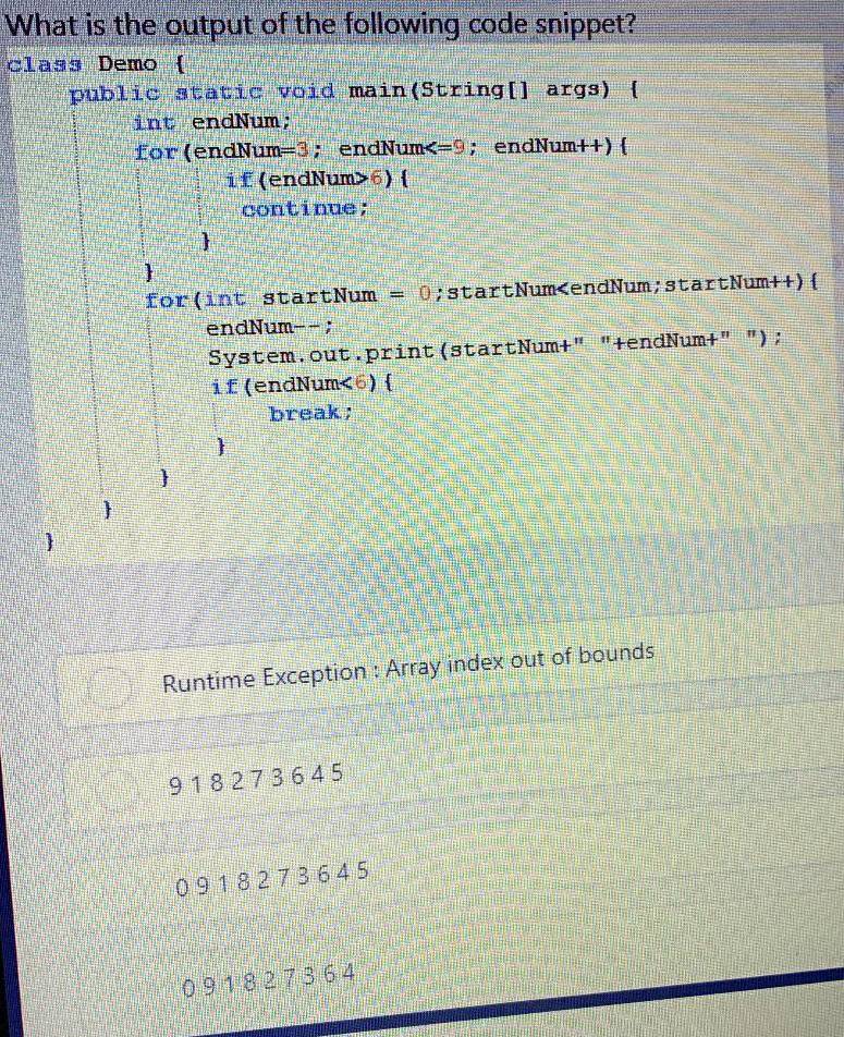 What is the output of the following code | StudyX