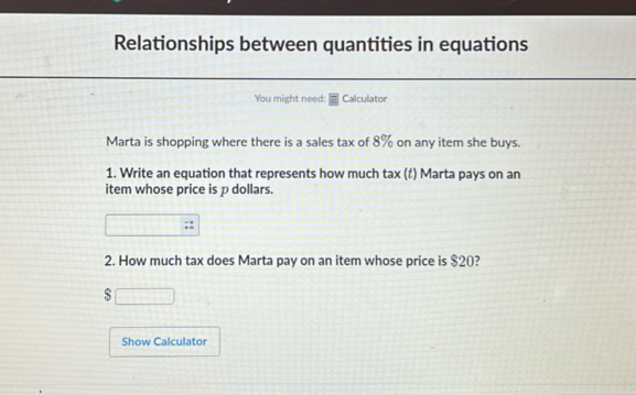 Relationships between quantities in | StudyX
