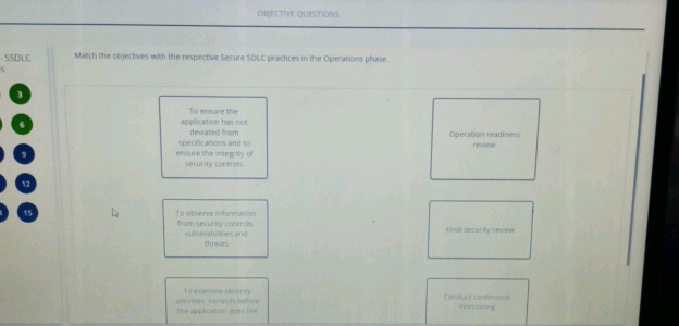 OBJECTIVE QUESTIONS Match the objectives | StudyX