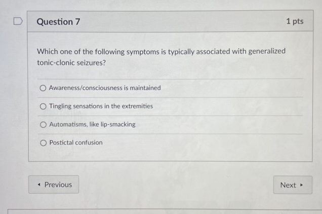 Question 7 1 pts Which one of the following | StudyX