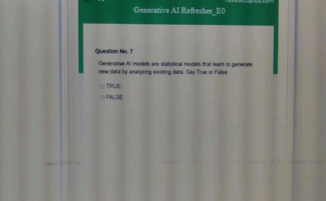 Generative AI RefresherE0 Question No 7 | StudyX