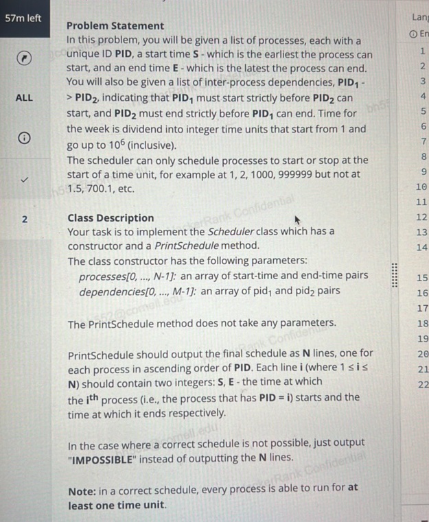 57 m left Problem Statement In this problem | StudyX