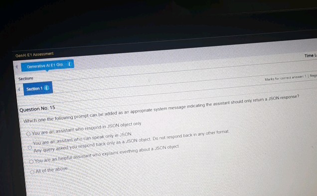 GenAl E1 Acsorsment G) neraitie ALF1 ET | StudyX