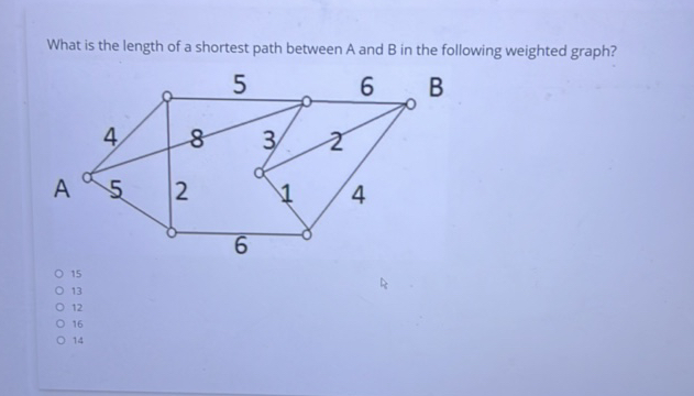 What is the length of a shortest path | StudyX