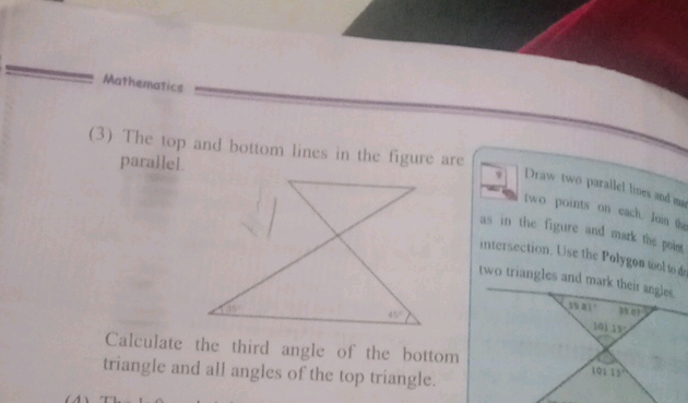 Mathematics (3) The top and bottom lines in | StudyX