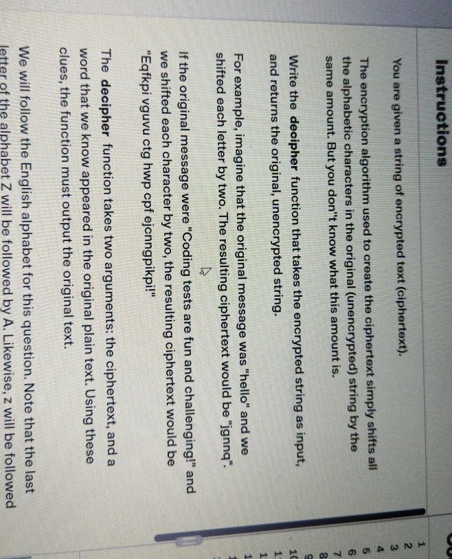 Instruotions You are given a string of | StudyX