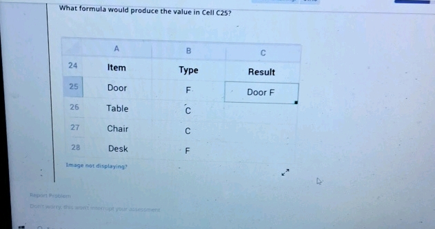 What formula would produce the value in | StudyX
