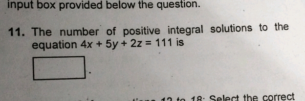 input box provided below the question 11 | StudyX