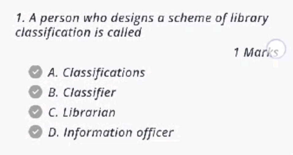1 A person who designs a scheme of library | StudyX