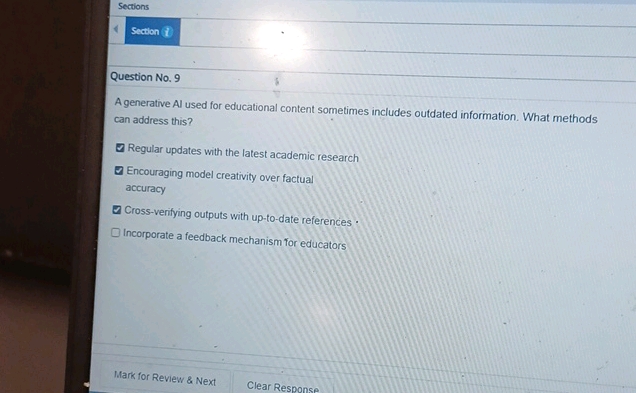 Sections Section 1 Question No 9 A | StudyX
