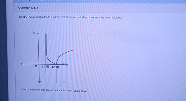 Question No 5 DIRECTIONS for questions 4 | StudyX