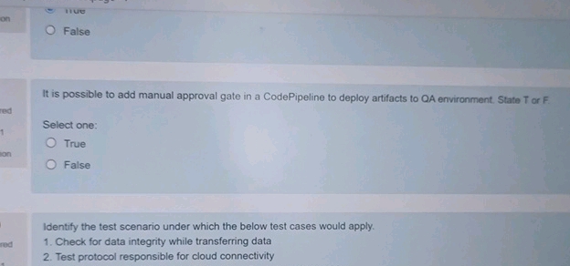 on False It is possible to add manual | StudyX
