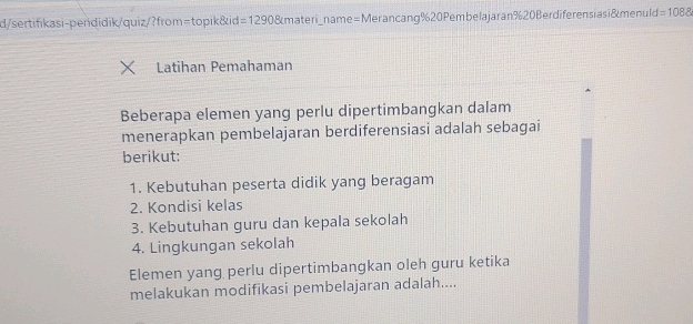 d/sertifikasi-pendidik/quiz/from=topik id | StudyX
