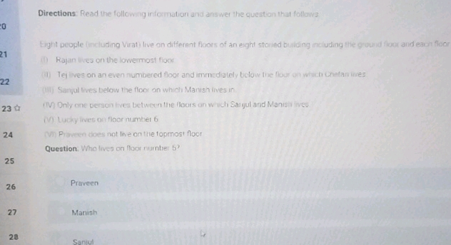 Directions Read the following information | StudyX