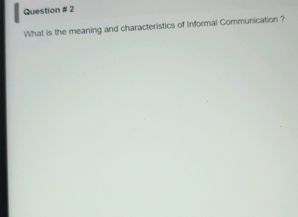 Question 2 What is the meaning and | StudyX