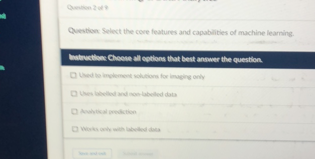 Question 2 of 9 Question Select the core | StudyX