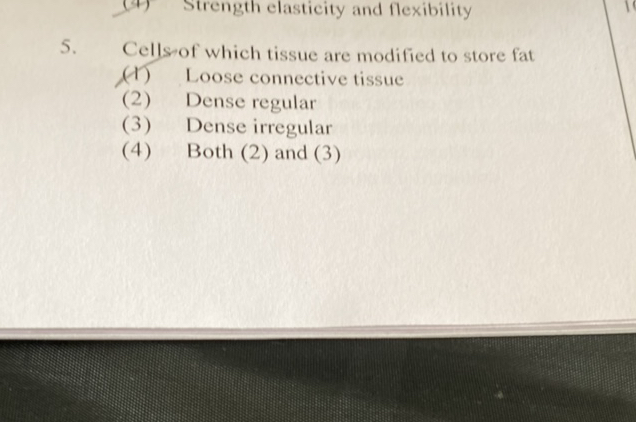 Strength elasticity and flexibility 5 Cells | StudyX