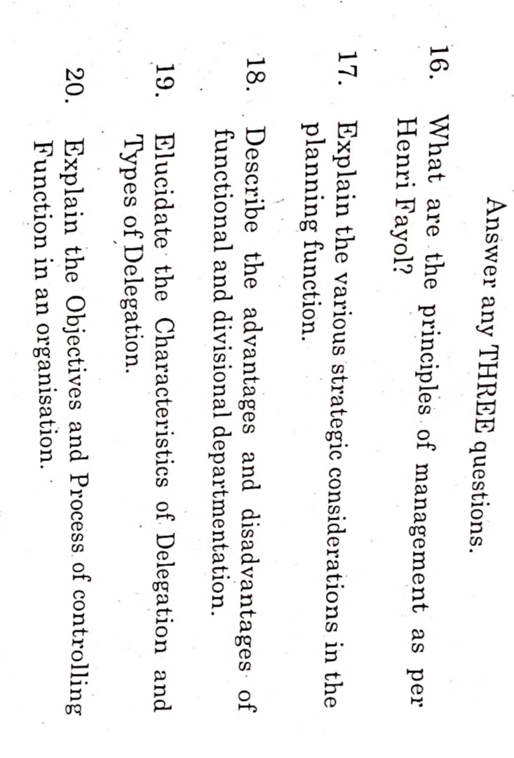 Answer any THREE questions 16 What are the | StudyX